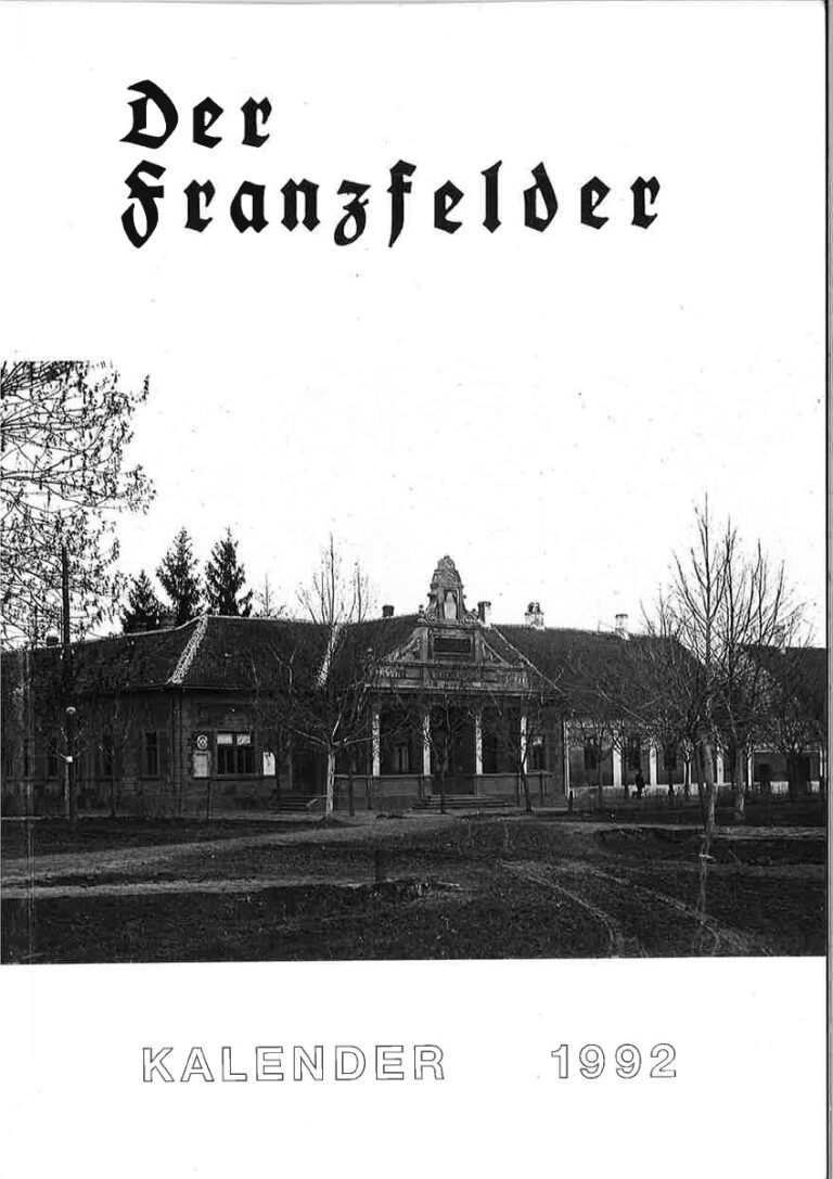 Der Franzfelder Kalender - Ausgabe 1992 - Die Franzfelder e.V.